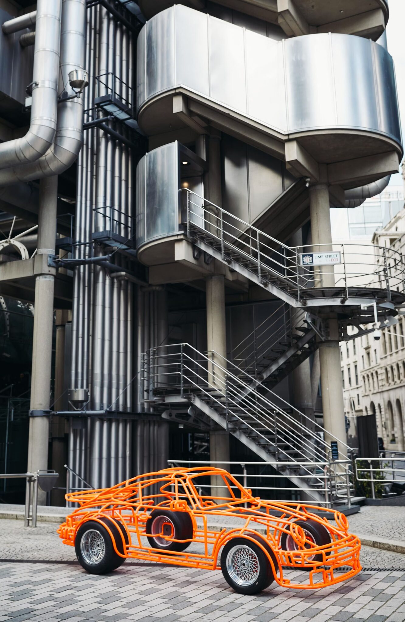 A 1:1 Scale Porsche 934 Sculpture By Benedict Radcliffe