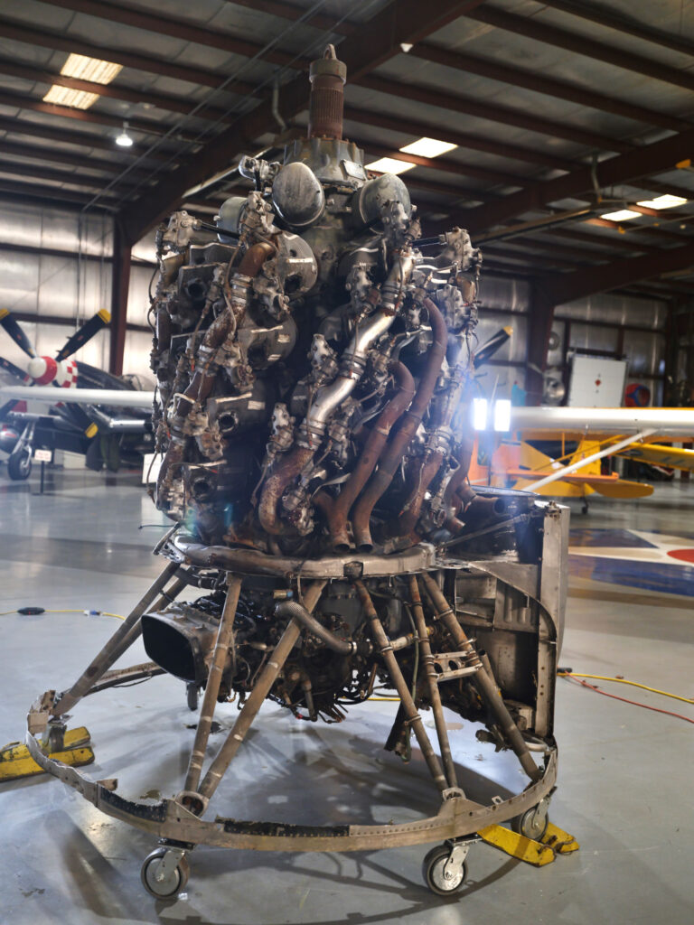 A 71.5 Liter 4,300 BHP Pratt & Whitney R-4360 Wasp Major 28 Cylinder Engine