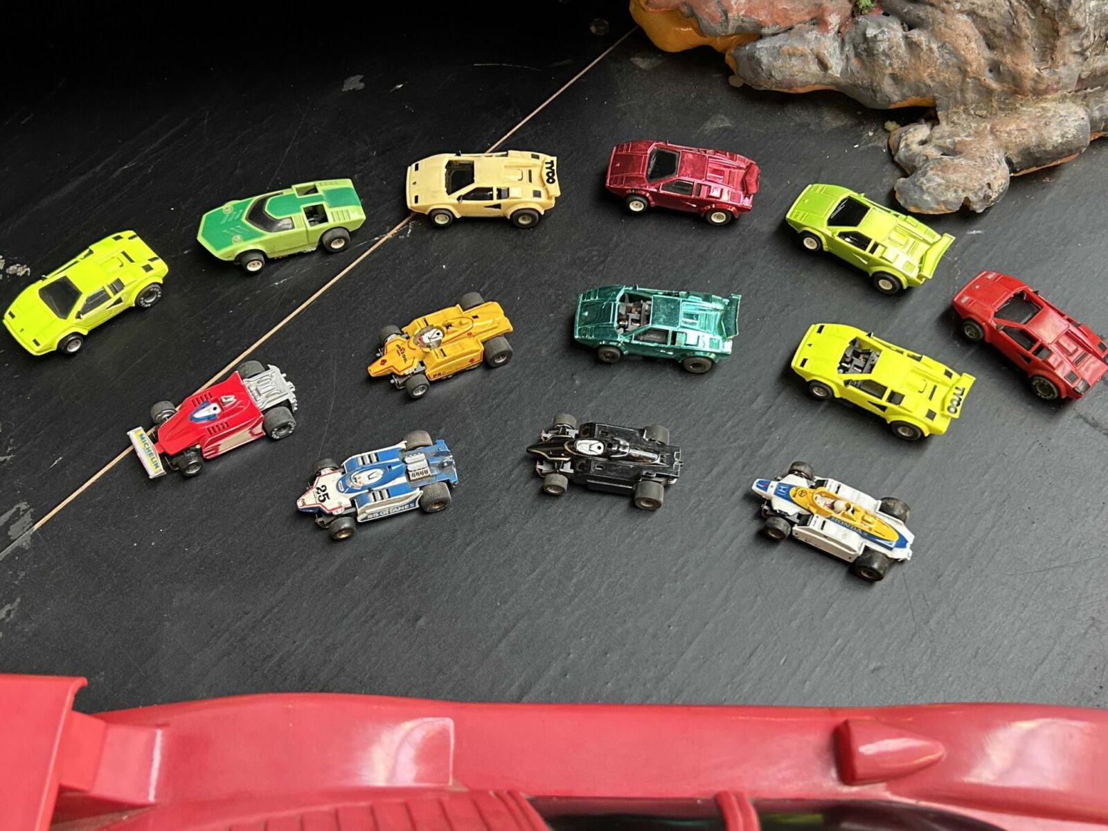 A 16 Foot Wide Slot Car Raceway (And Model Railroad Track)