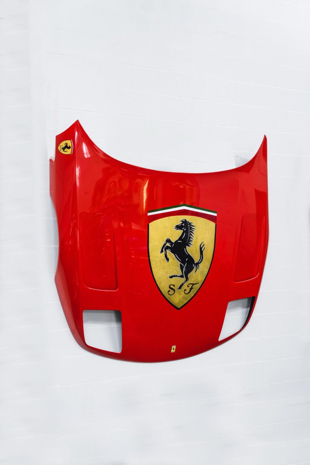 A Ferrari 456 Hood Wall Hanging Display
