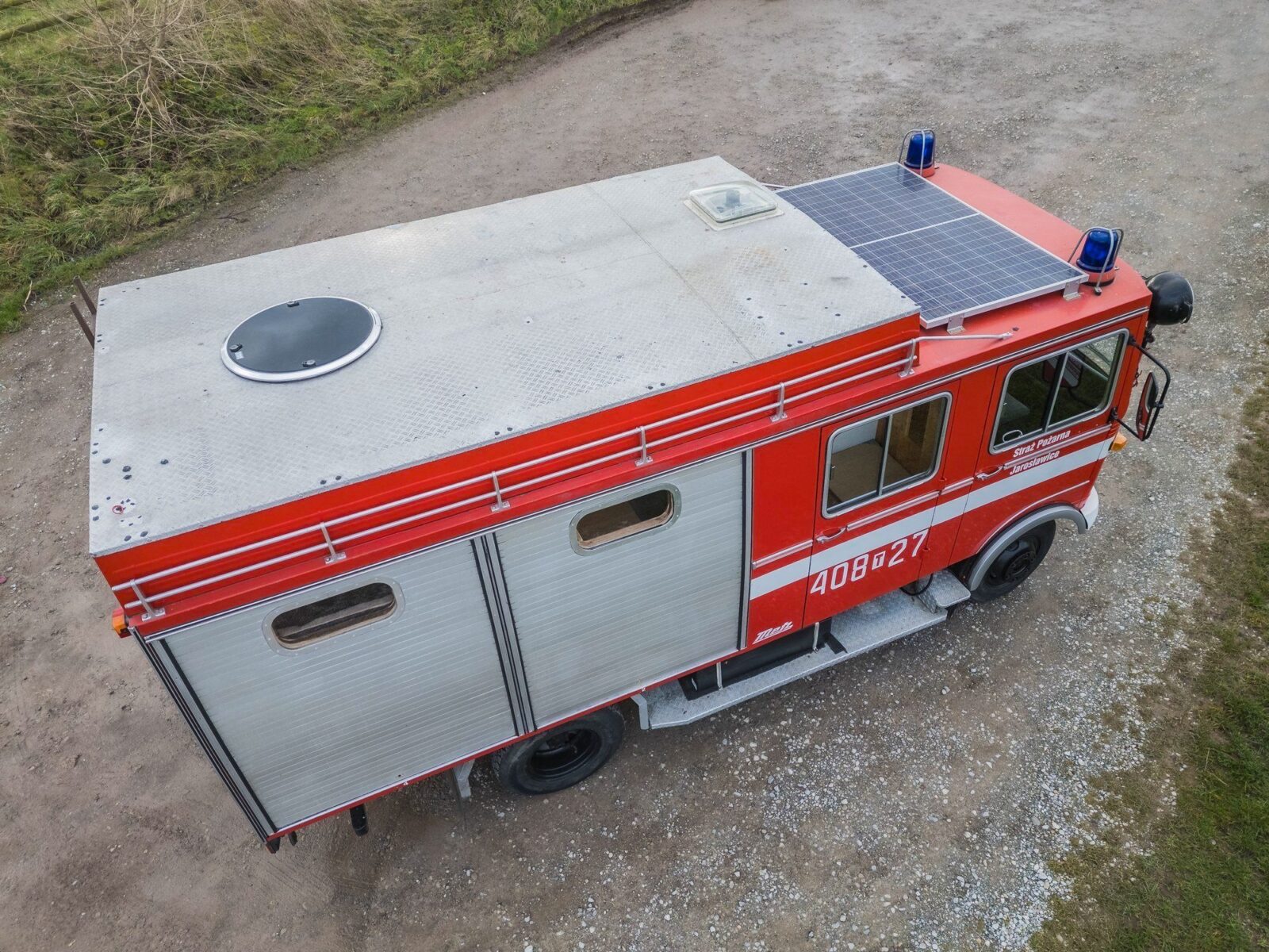 Hidden Camper Conversion: A Mercedes Fire Engine "Tap Truck"