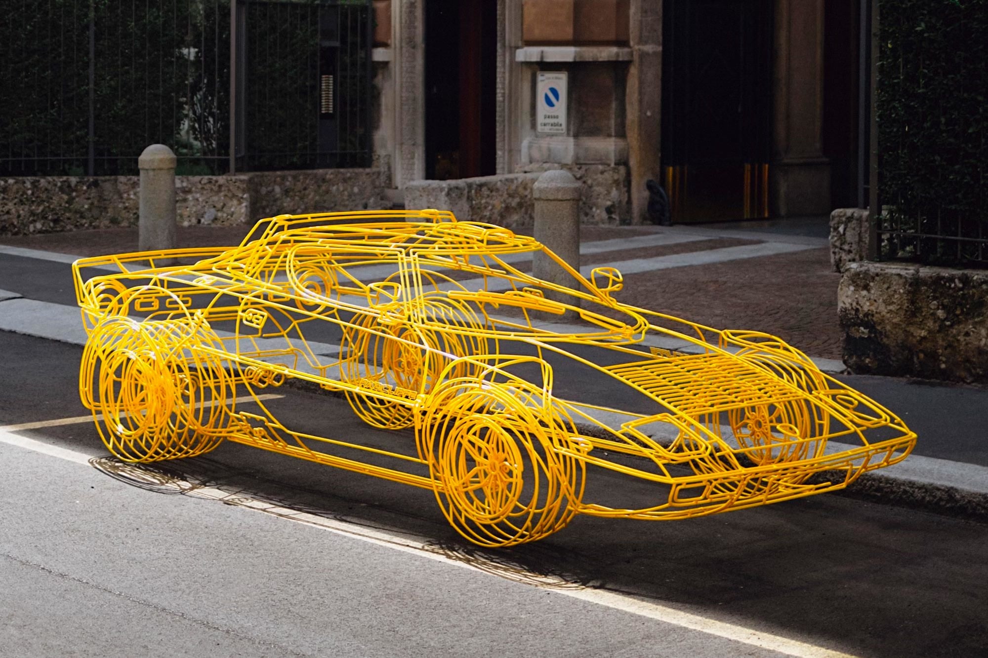 An Incredible 1:1 Scale Lancia Stratos HF Sculpture By Benedict Radcliffe