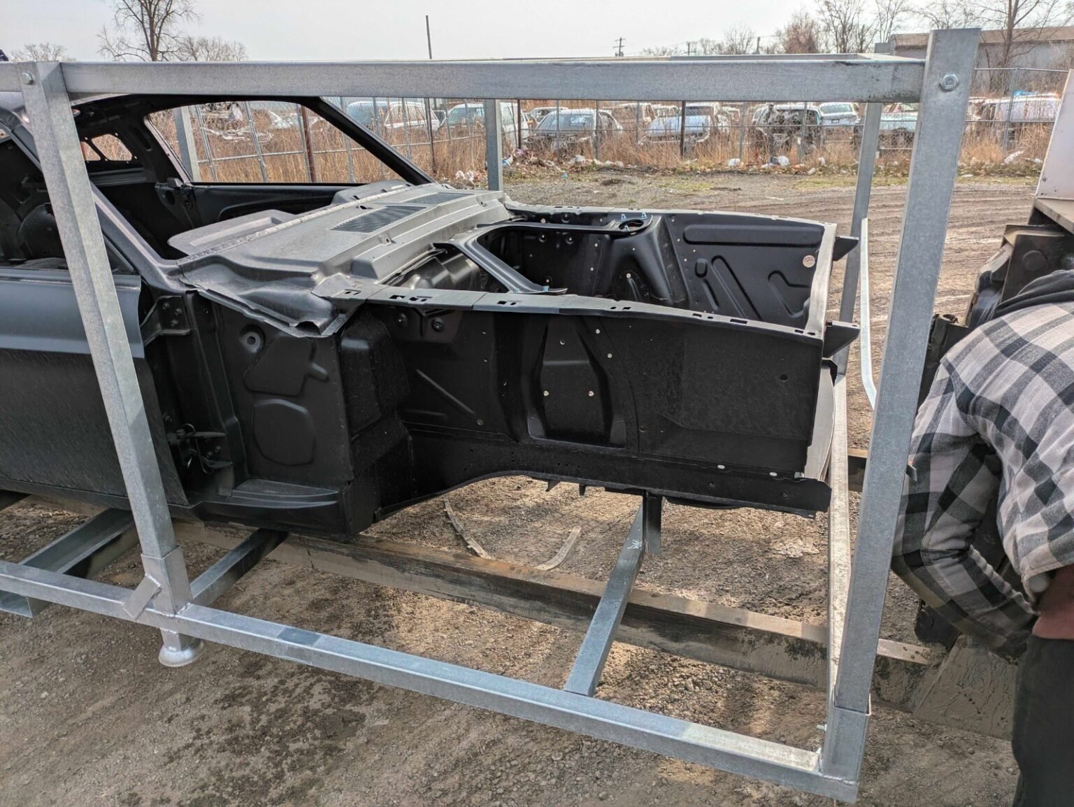 Still In The Factory Crate! A Brand New 1967 Mustang Fastback Body Shell