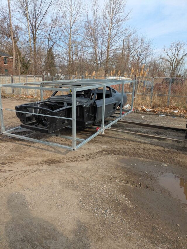 Still In The Factory Crate! A Brand New 1967 Mustang Fastback Body Shell