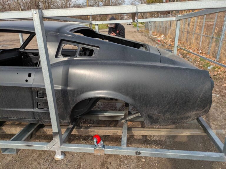 Still In The Factory Crate! A Brand New 1967 Mustang Fastback Body Shell
