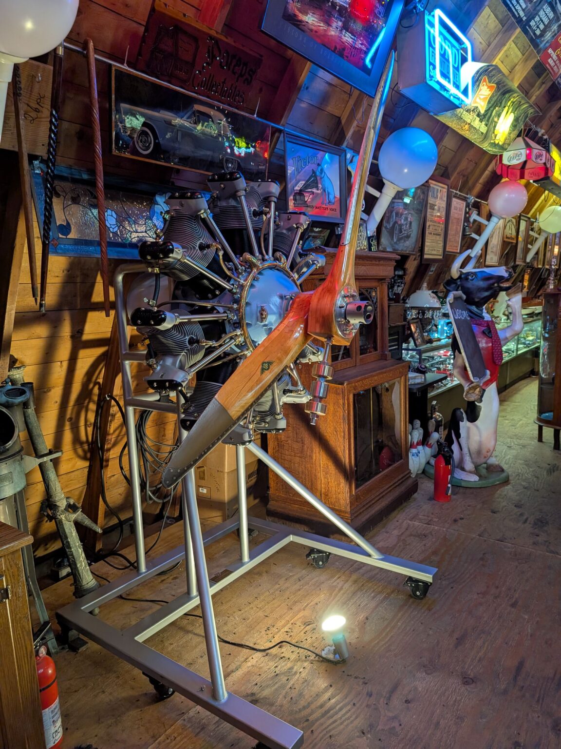 A WWII Radial Engine Clock (The Propellers Are The Clock Hands)