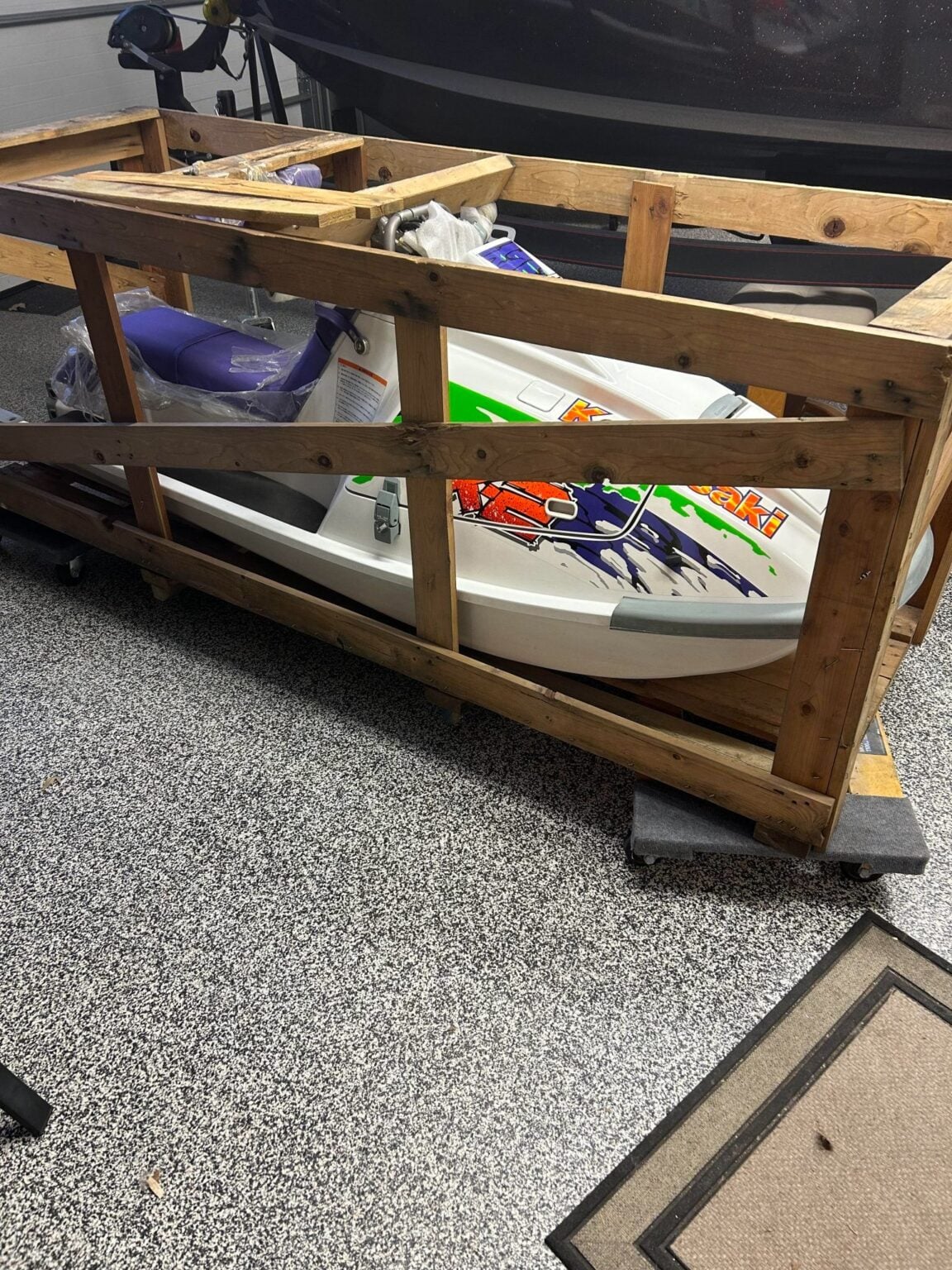 Still In The Factory Crate After 30+ Years! A 1995 Kawasaki X2 Jet Ski