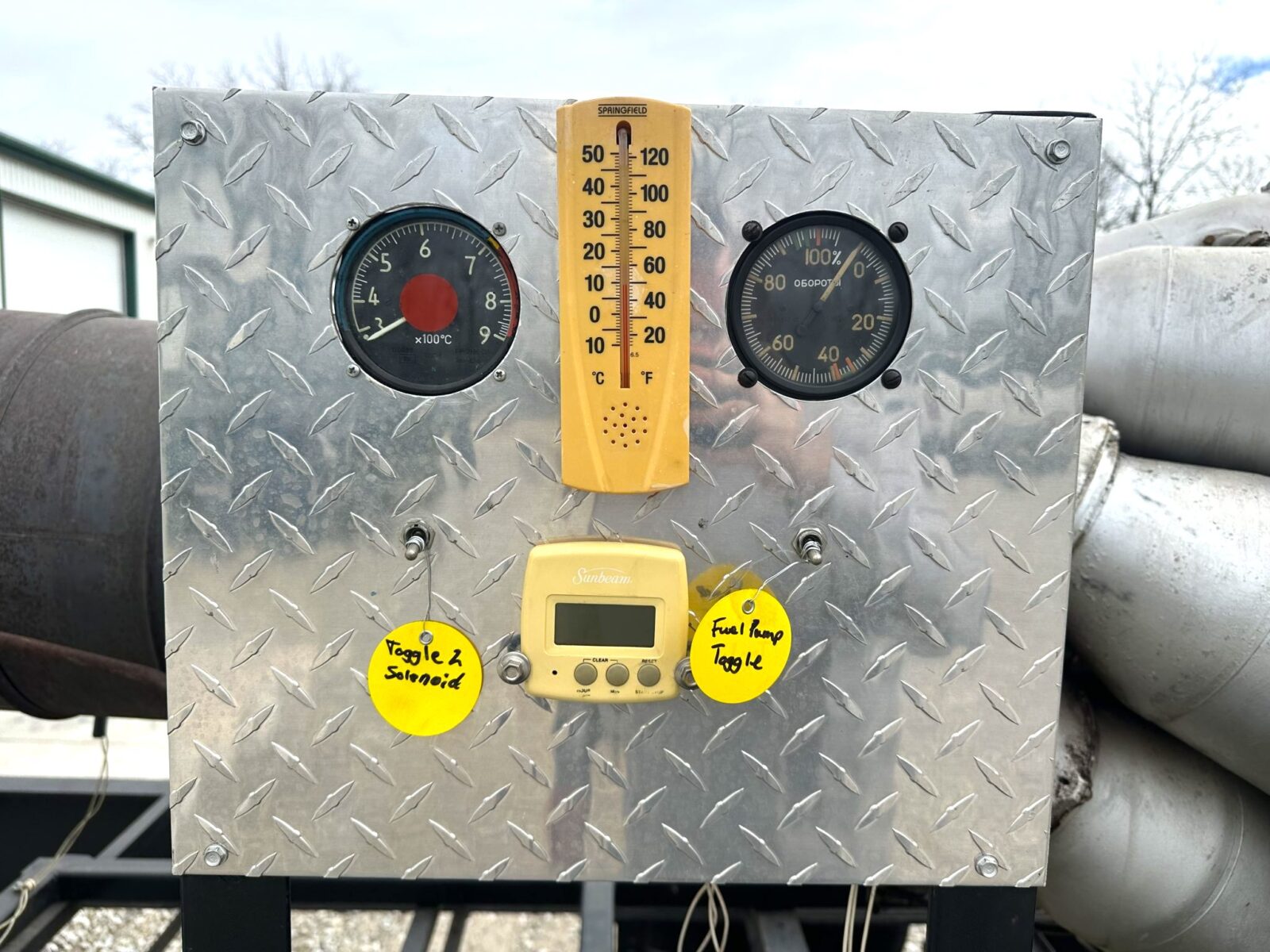 A Motorlet M-701 Turbojet Engine On A Test Run Trailer