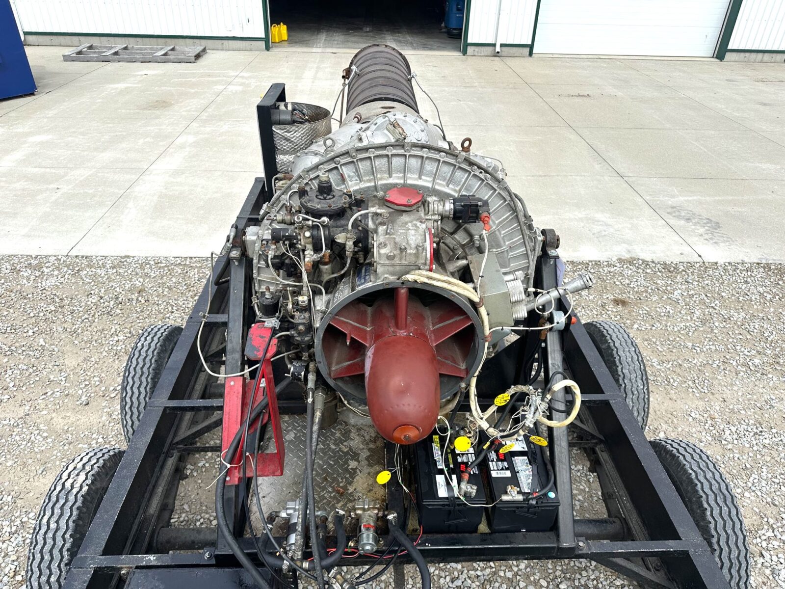 A Motorlet M-701 Turbojet Engine On A Test Run Trailer