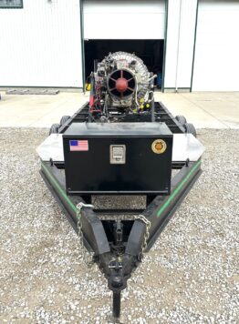 A Motorlet M-701 Turbojet Engine On A Test Run Trailer