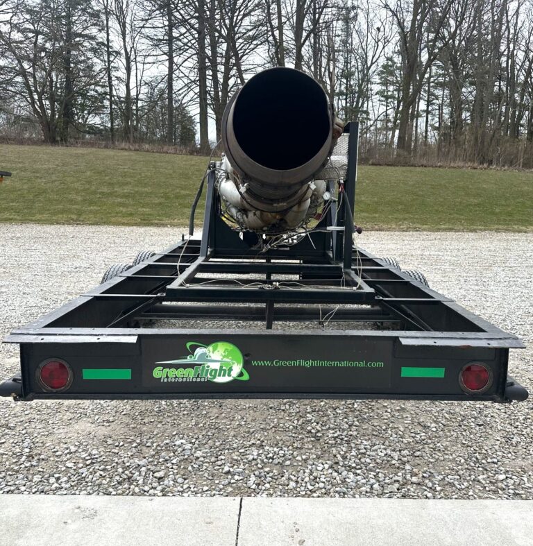 A Motorlet M-701 Turbojet Engine On A Test Run Trailer