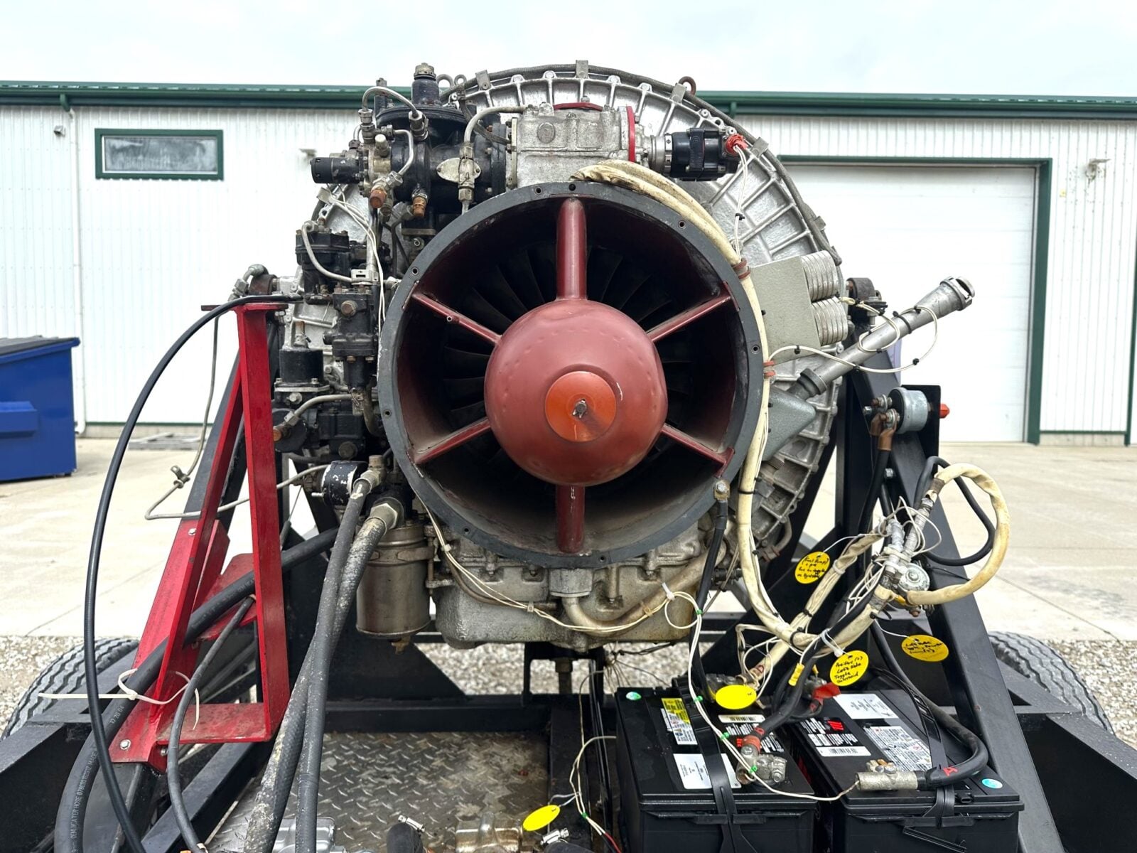 A Motorlet M-701 Turbojet Engine On A Test Run Trailer