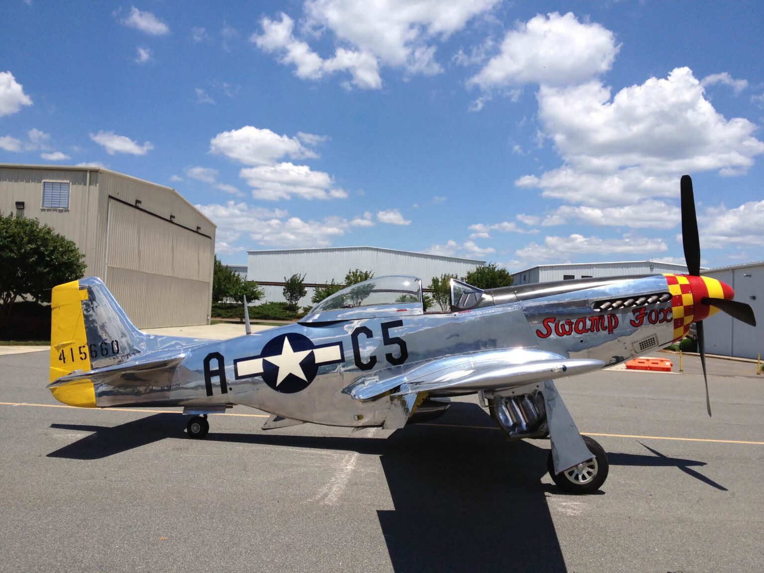 For Sale: A WWII P-51D Mustang Fighter Plane - "Swamp Fox"