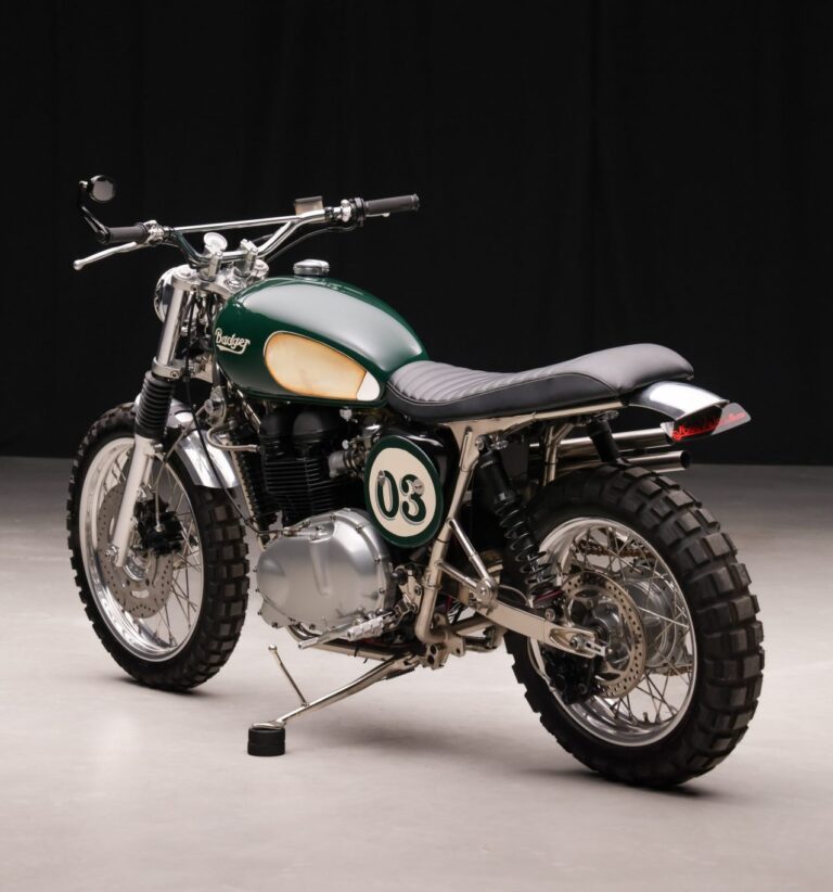 A Triumph Bonneville T100 Scrambler Built By Dunworth Machines