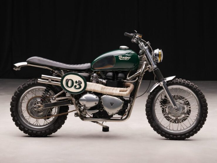 A Triumph Bonneville T100 Scrambler Built By Dunworth Machines