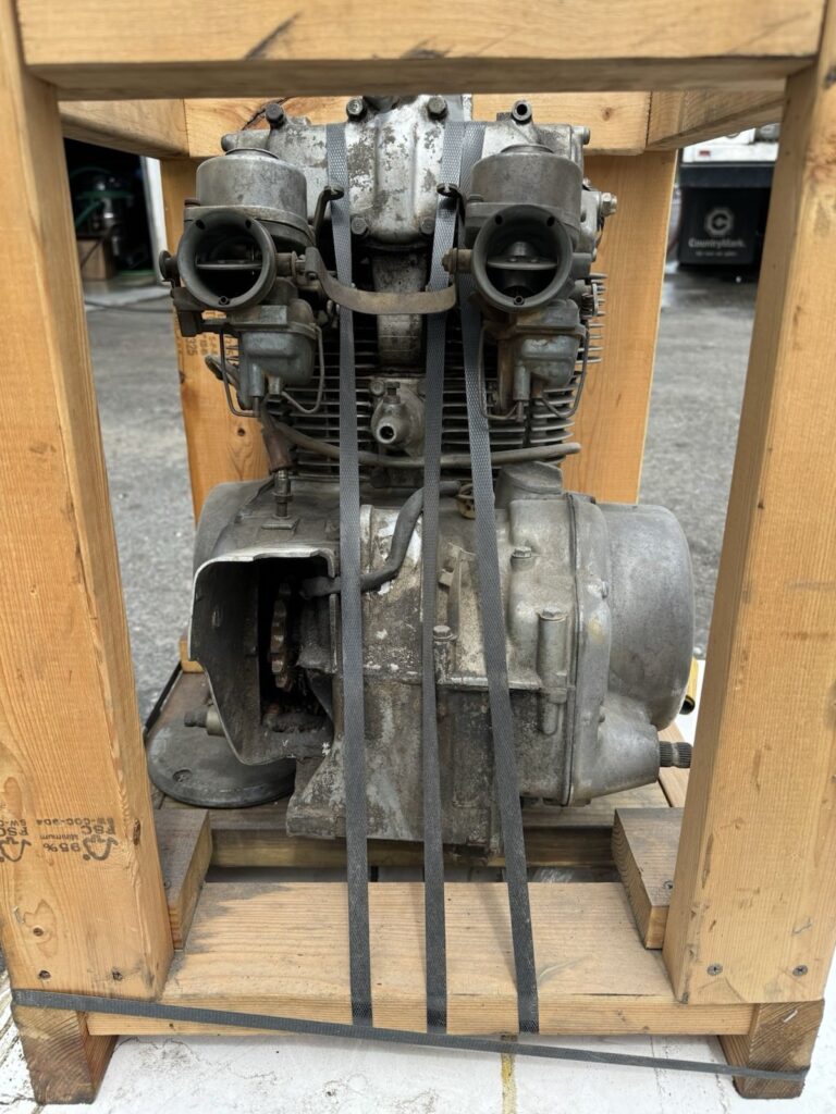 Forgotten In A Warehouse For 50+ Years: A Honda CB450 Crate Engine
