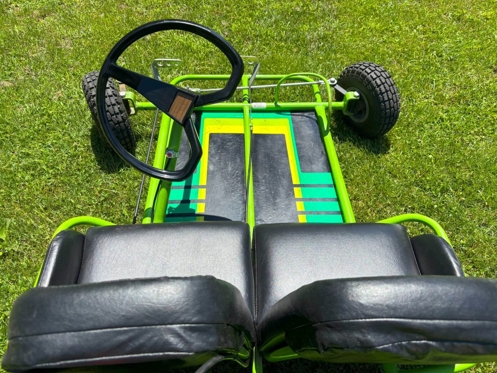 For Sale: A Pair Of Matching 1980s Sears "Lime Limo" Go-Karts
