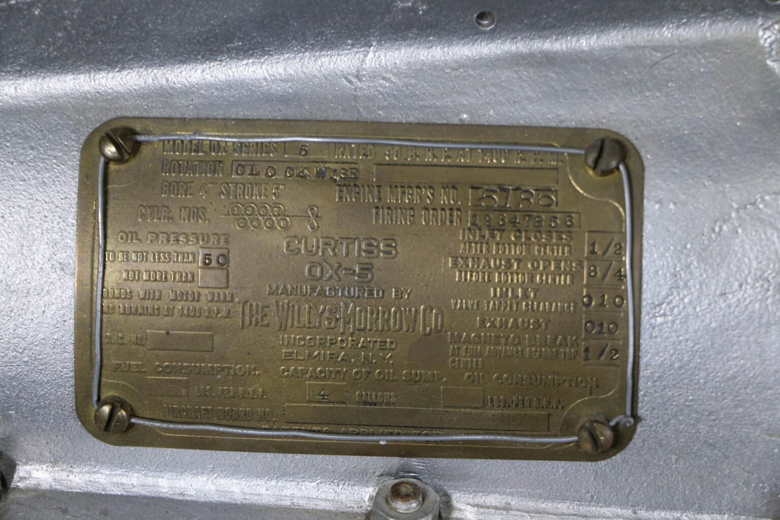 The Rare American-Made Curtiss OX-5 V8 Engine