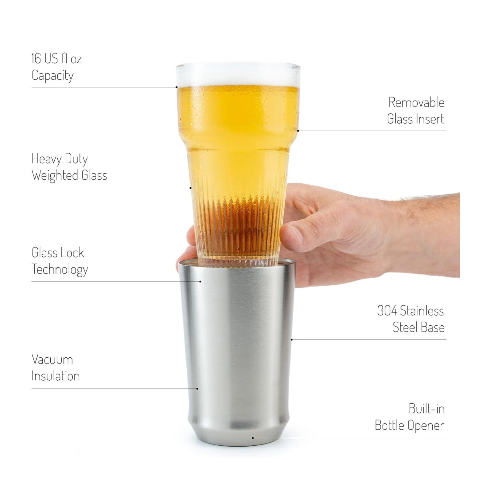 The Award-Winning Elevated Craft® Hybrid Pint Glass