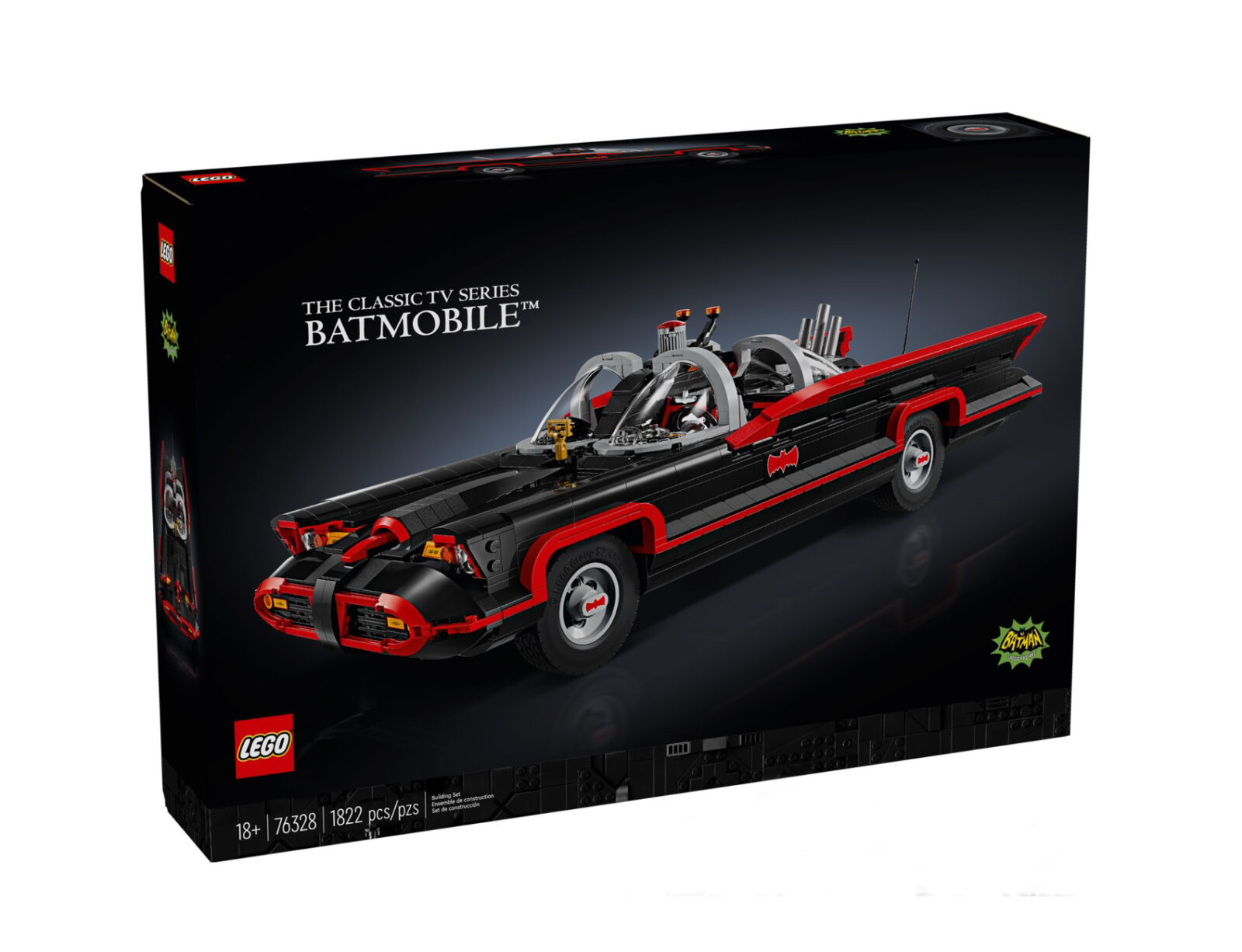 The Half-Meter-Long Lego 1966 Batmobile™ Kit: 1,822 Pieces