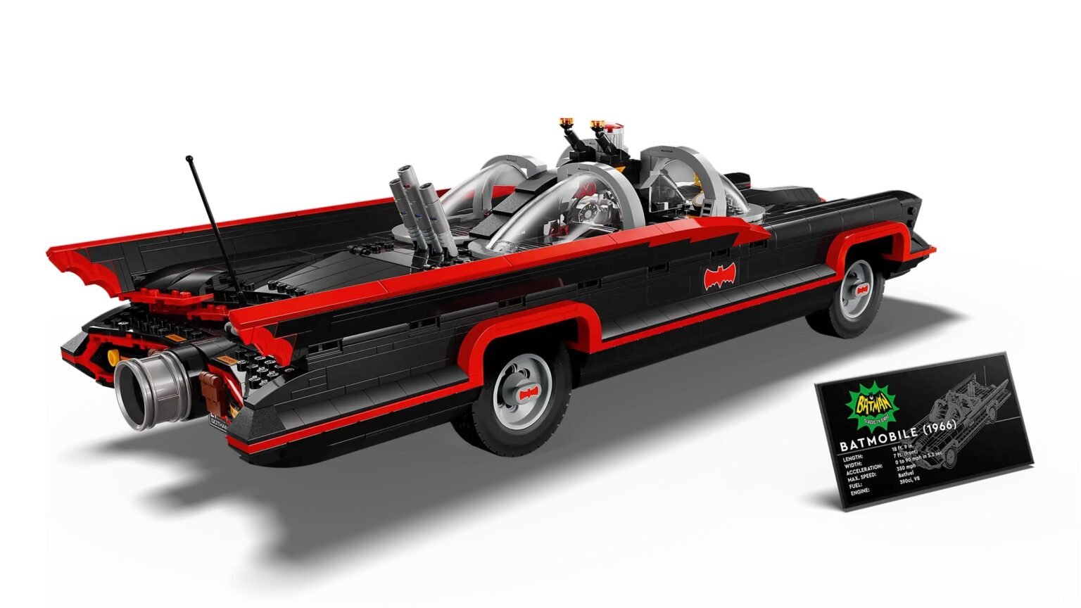 The Half-Meter-Long Lego 1966 Batmobile™ Kit: 1,822 Pieces