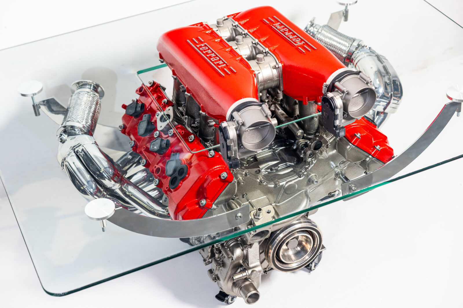 There's A Ferrari 458 Italia V8 Engine Coffee Table For Sale
