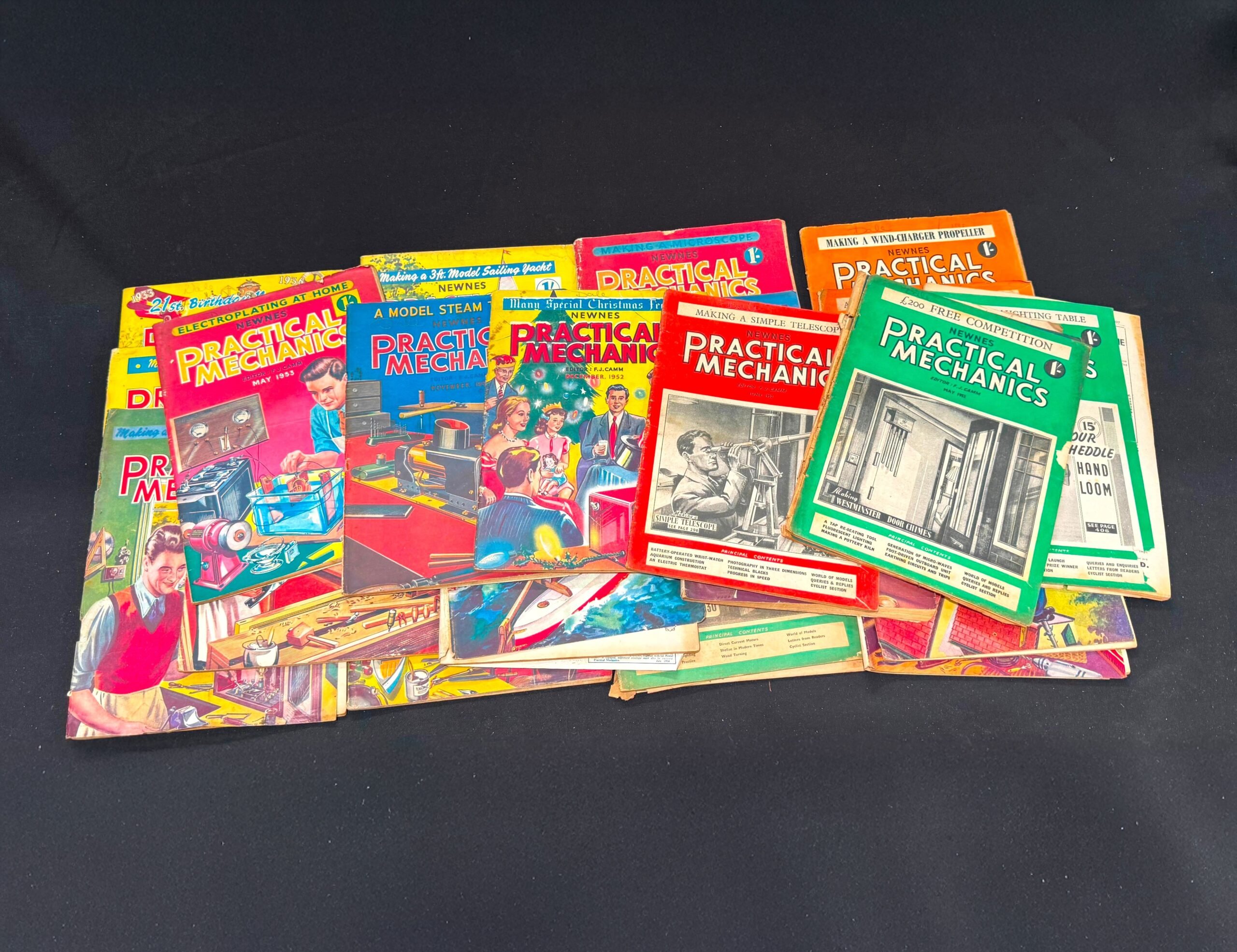 A 25 Issue Mid-Century Collection Of Practical Mechanics Magazine