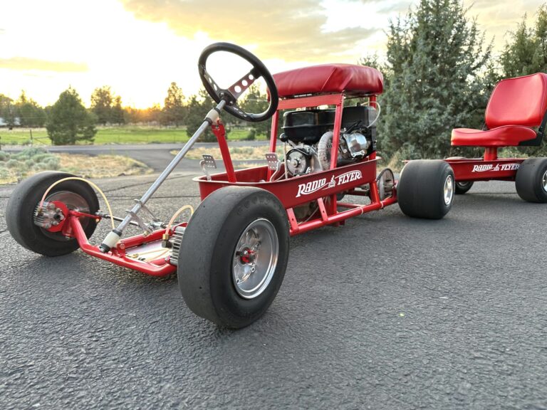 For Sale: A Radio Flyer Wagon Go-Kart (With Trailer)