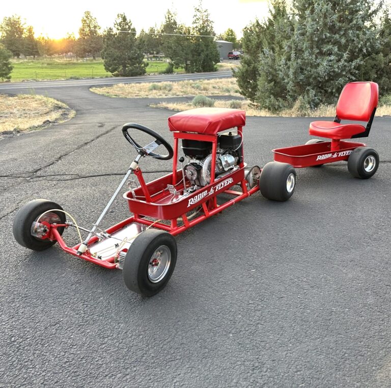 For Sale: A Radio Flyer Wagon Go-Kart (With Trailer)