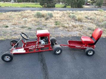 For Sale: A Radio Flyer Wagon Go-Kart (With Trailer)