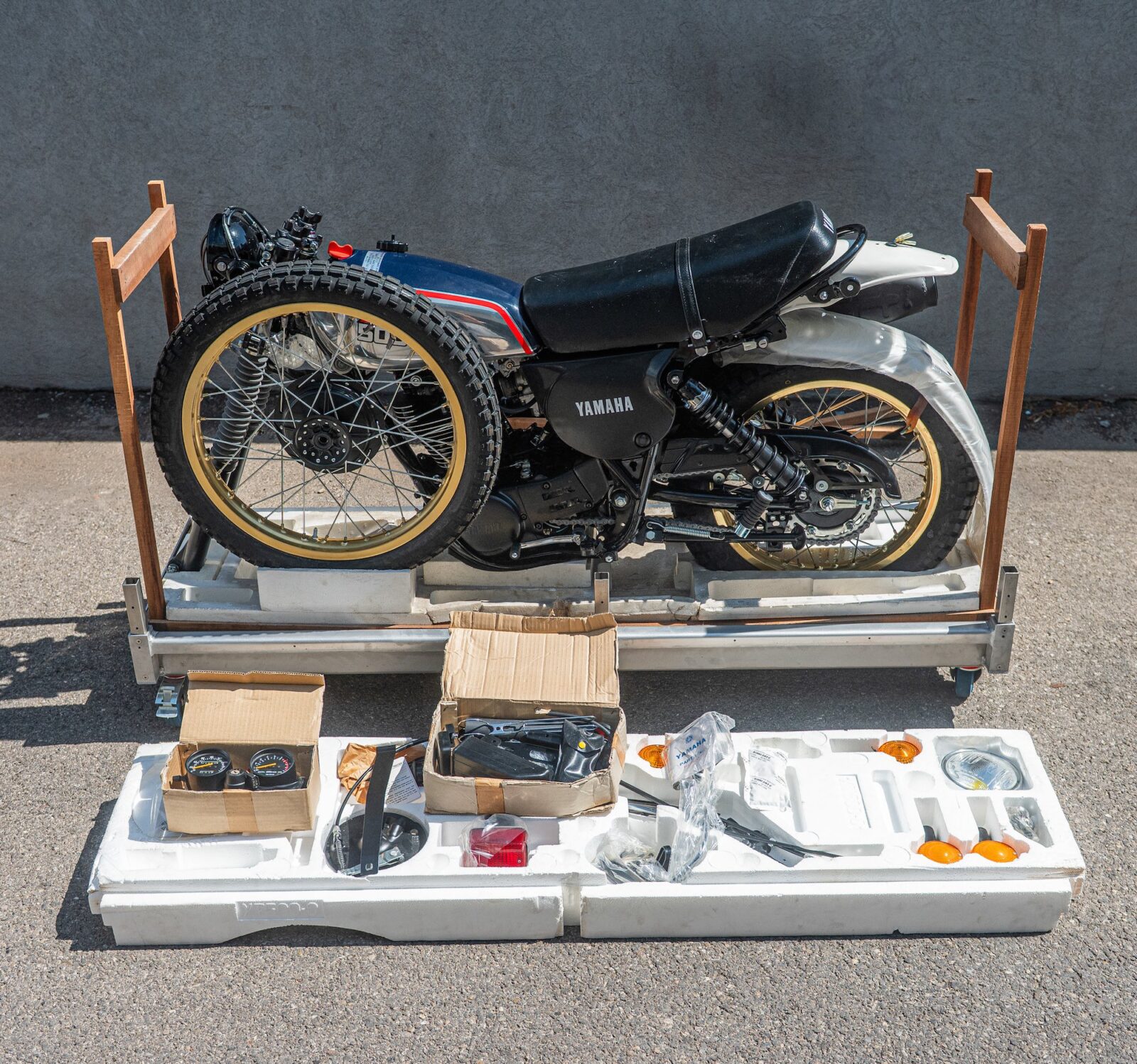 Still In The Factory Crate! An Incredible 1988 Yamaha XT500