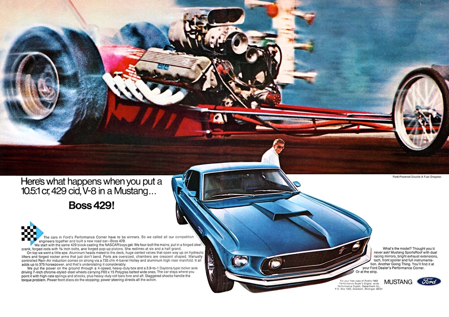 A 9.8 Liter 1,062 BHP Kaase-Powered 1969 Ford Mustang Boss 429