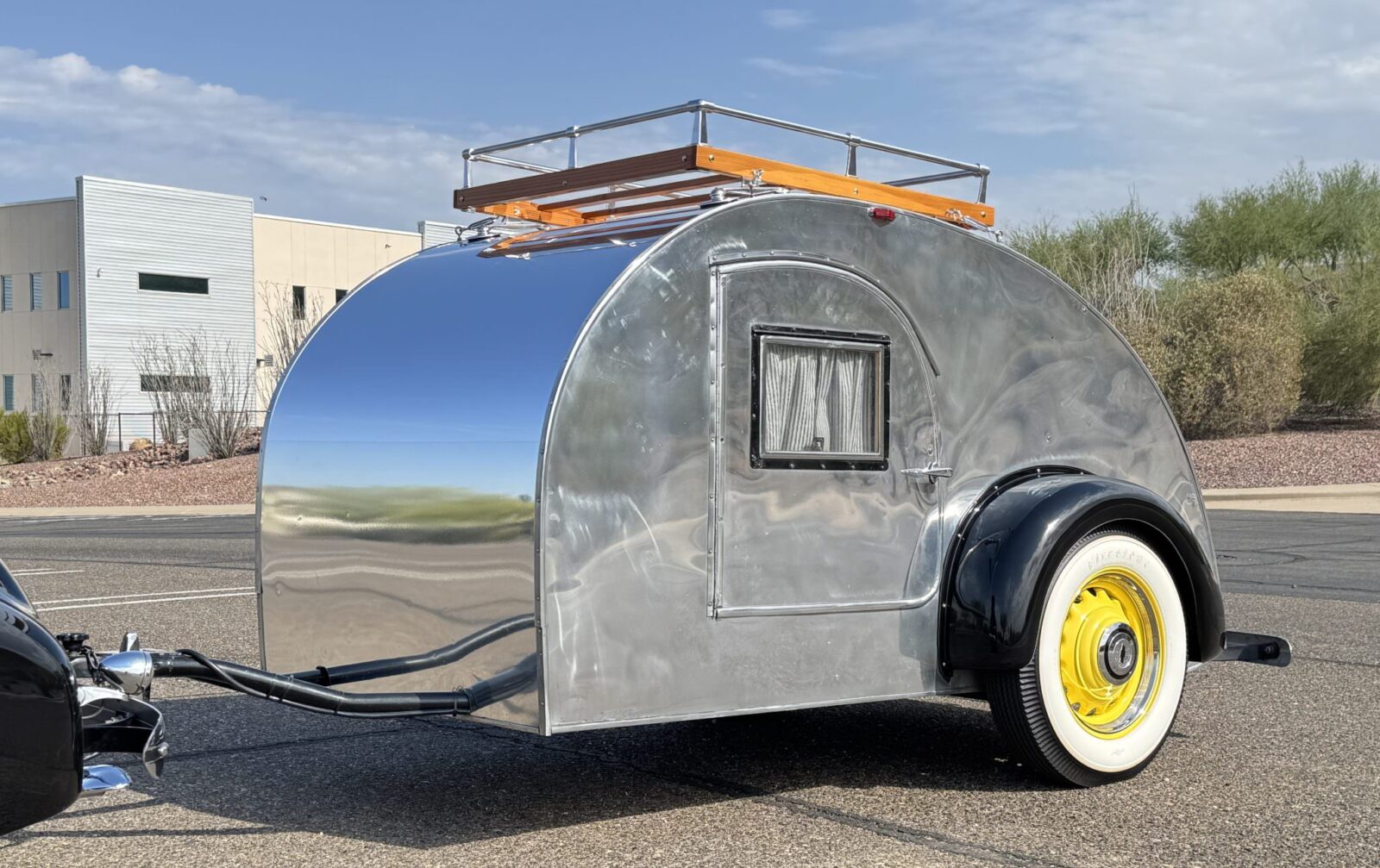 A Beautiful 1946 Kit Manufacturing "Teardrop" Travel Trailer