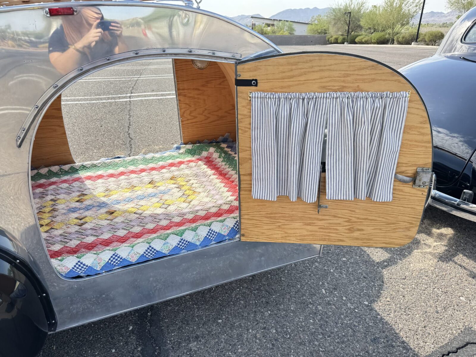 A Beautiful 1946 Kit Manufacturing "Teardrop" Travel Trailer