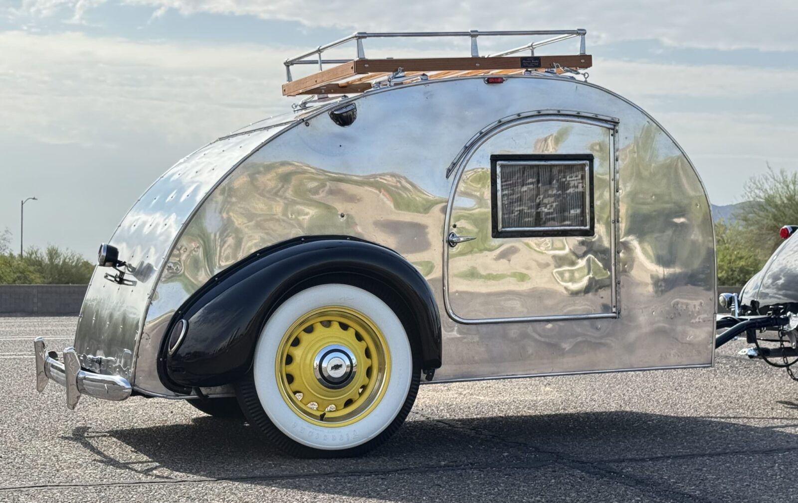 A Beautiful 1946 Kit Manufacturing "Teardrop" Travel Trailer