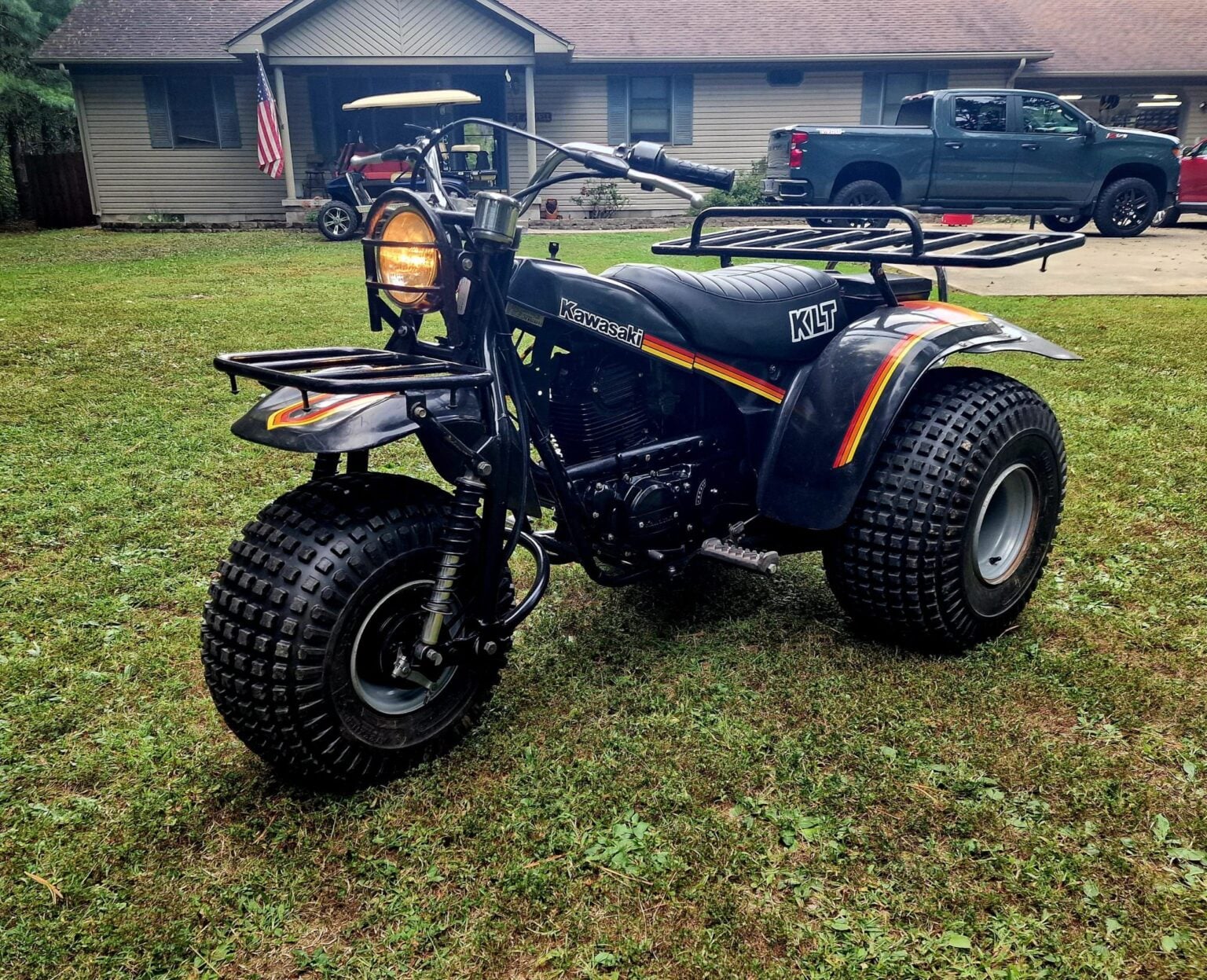 A Rare Retro Workhorse: The Kawasaki KLT250 Prairie