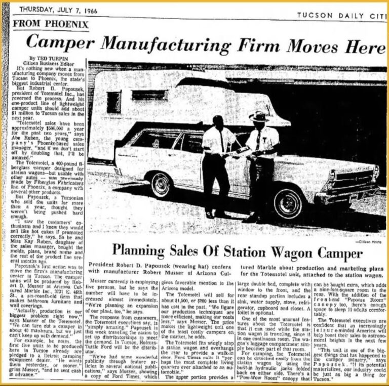 Retro Home-On-Wheels: A Ford Country Sedan + ToteMotel Roof Camper