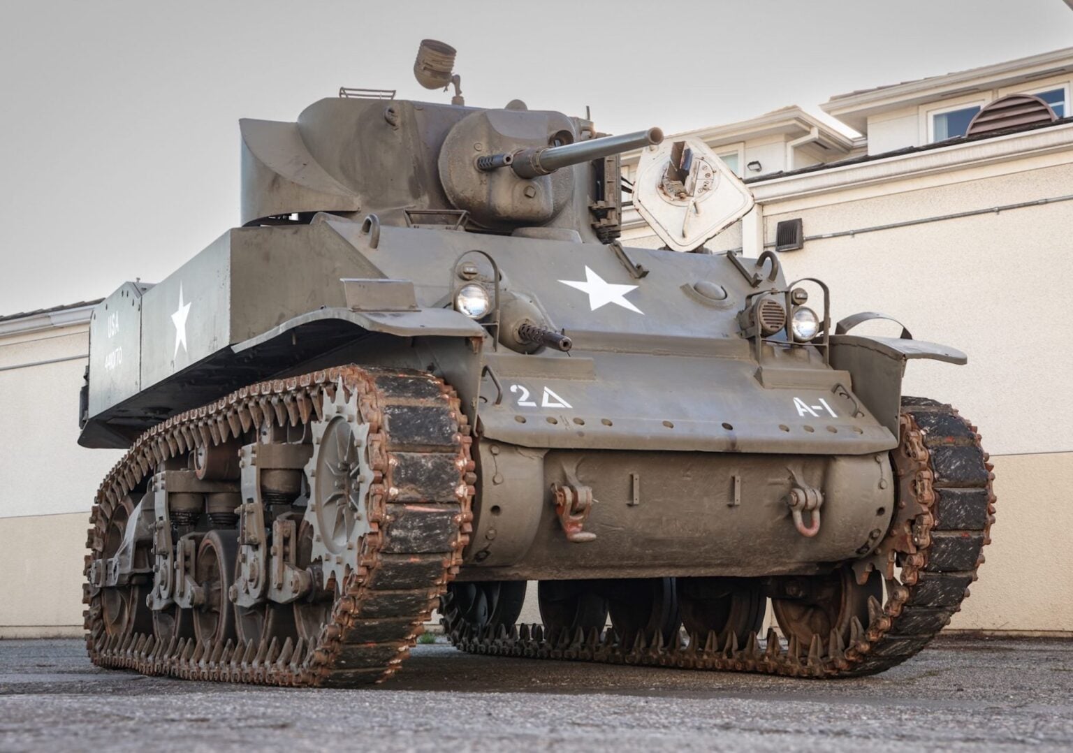 There's A Twin Cadillac V8-Powered Stuart M5A1 Tank For Sale