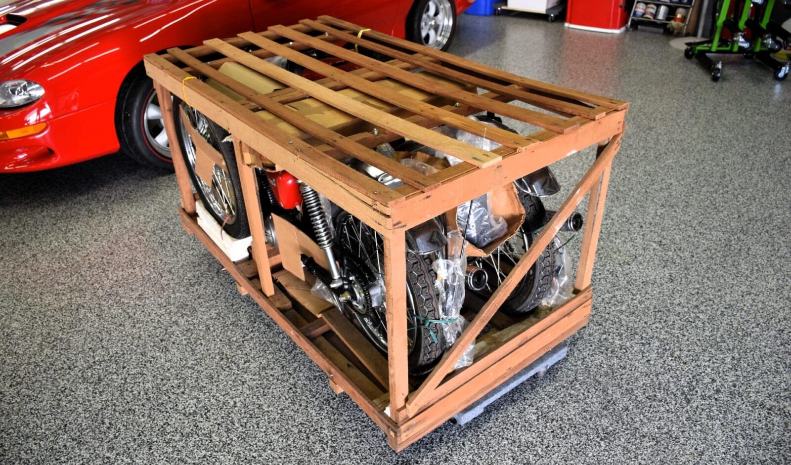 Still In The Factory Crate! A Pair Of Matching 1978 Honda Motorcycles
