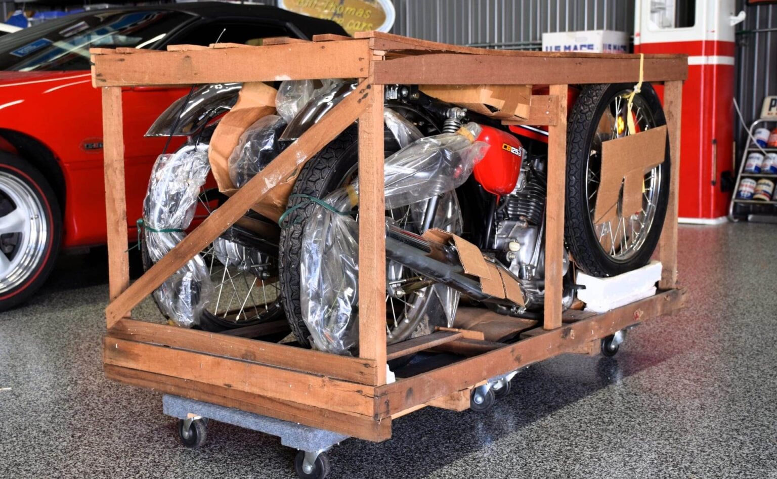 Still In The Factory Crate! A Pair Of Matching 1978 Honda Motorcycles