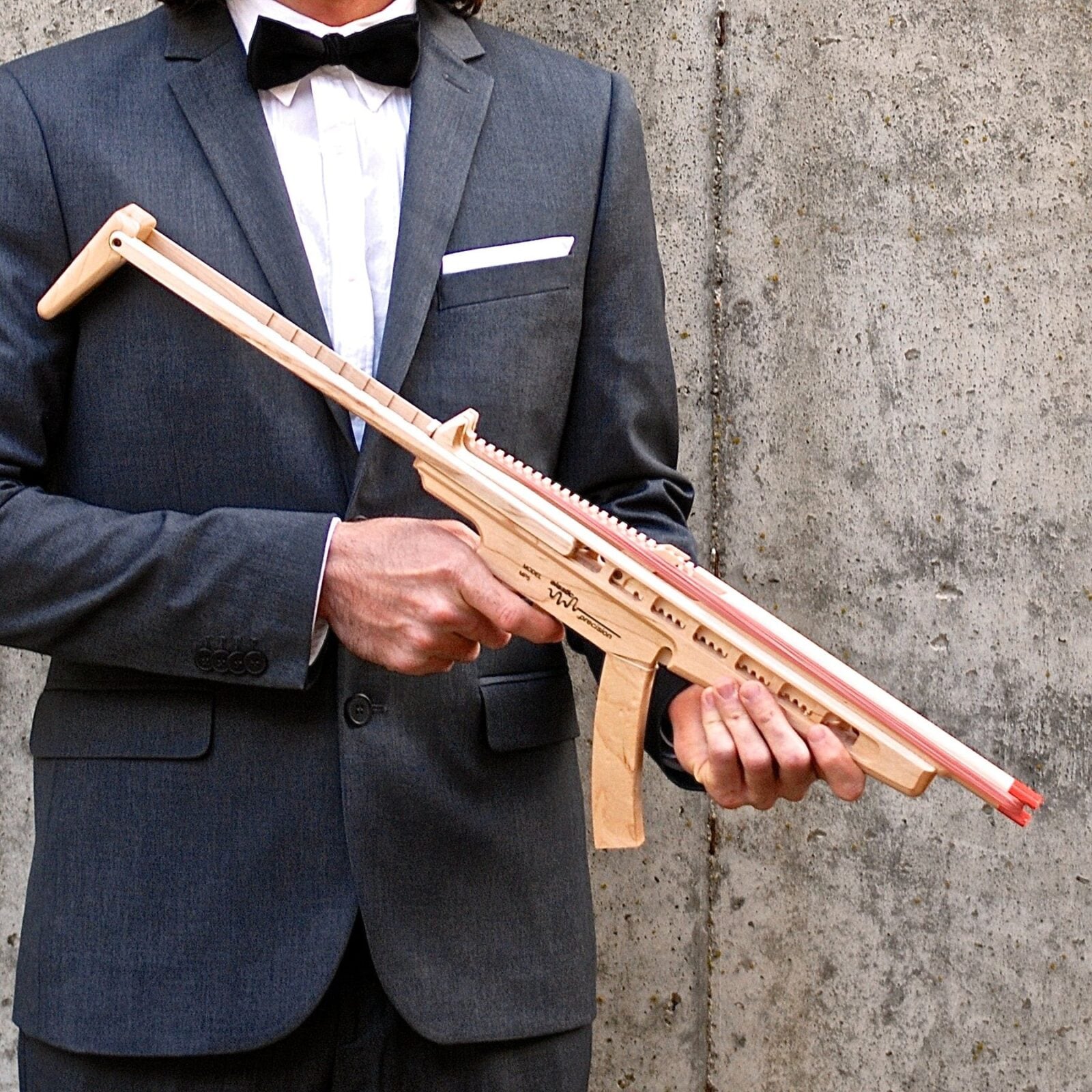MP5 Rubberband Machine Gun - Fires 24 Bands In Semi-Auto Mode