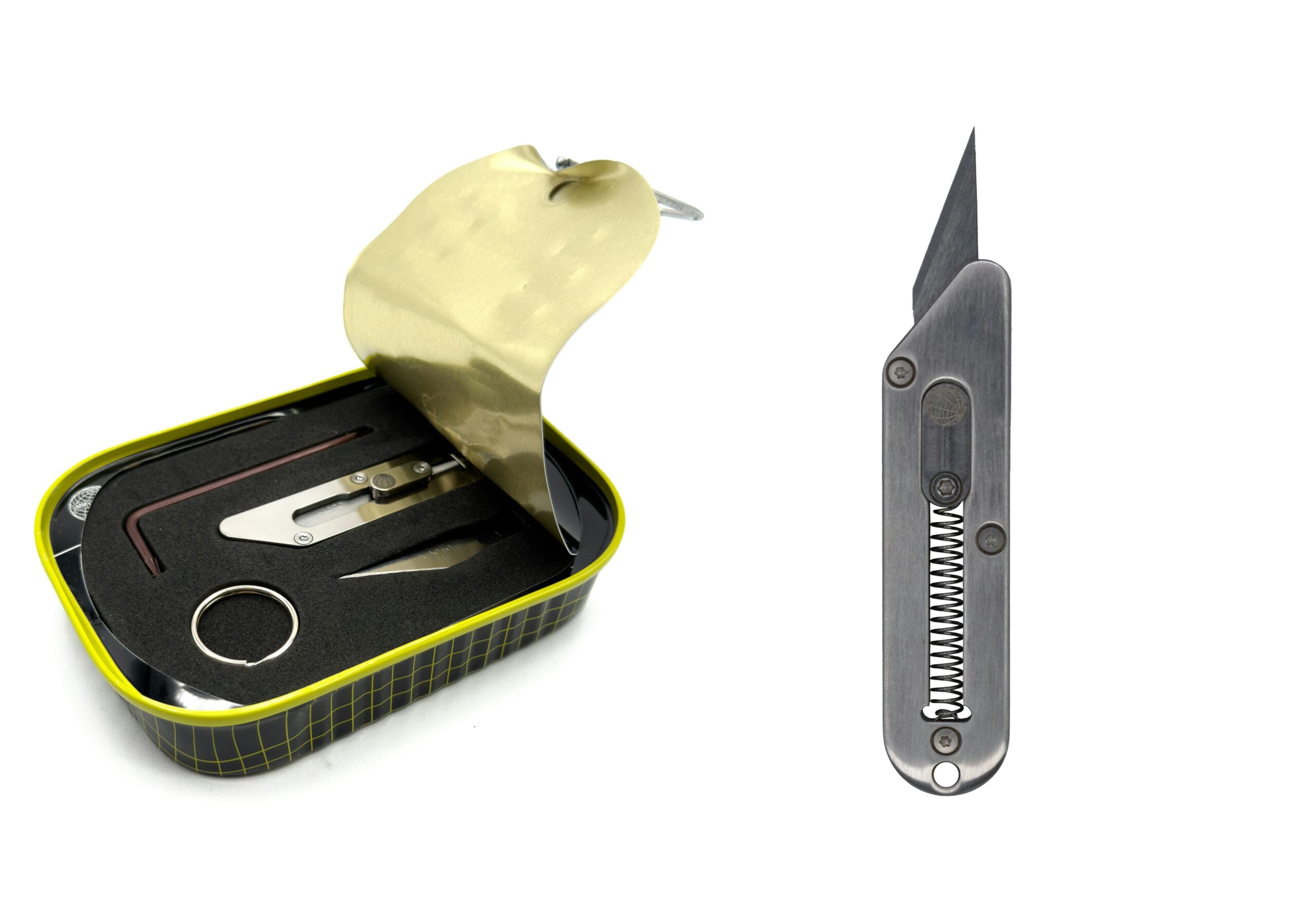 A Titanium Nano Knife In A Sardine Can