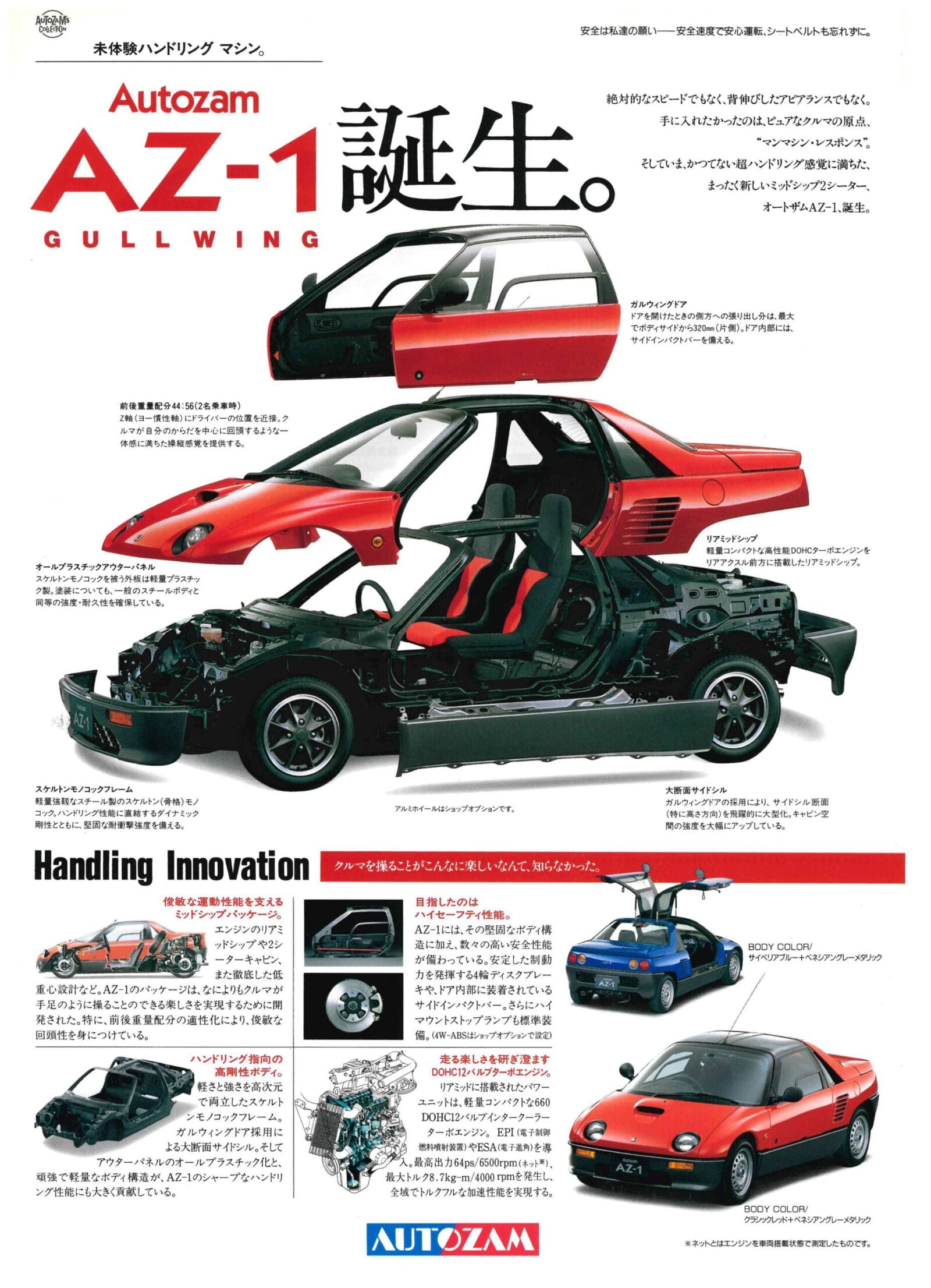 The Forgotten Gullwing Coupe - The Mazda Autozam AZ-1