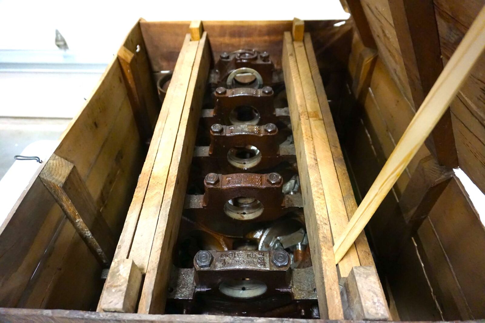 62 Years In The Factory Crate! A Chevrolet 409 V8 Short Block