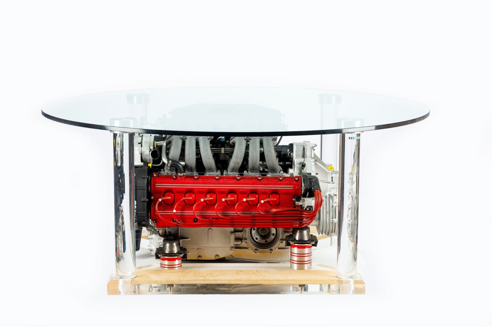 Peak 1980s Home Furnishings: A Ferrari Testarossa Engine Coffee Table