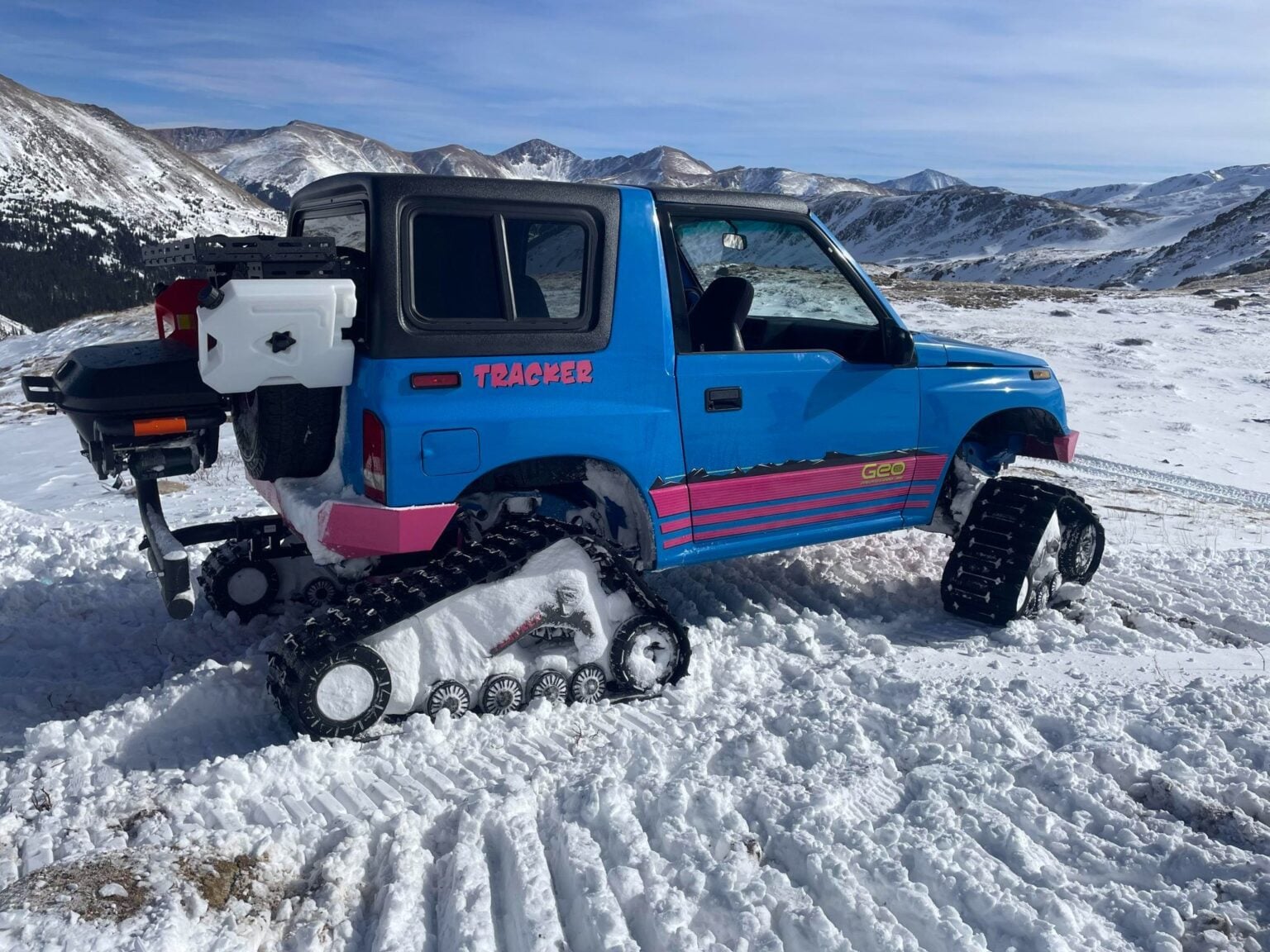 For Sale: A Retro 1993 Geo Tracker With A Camso Track System