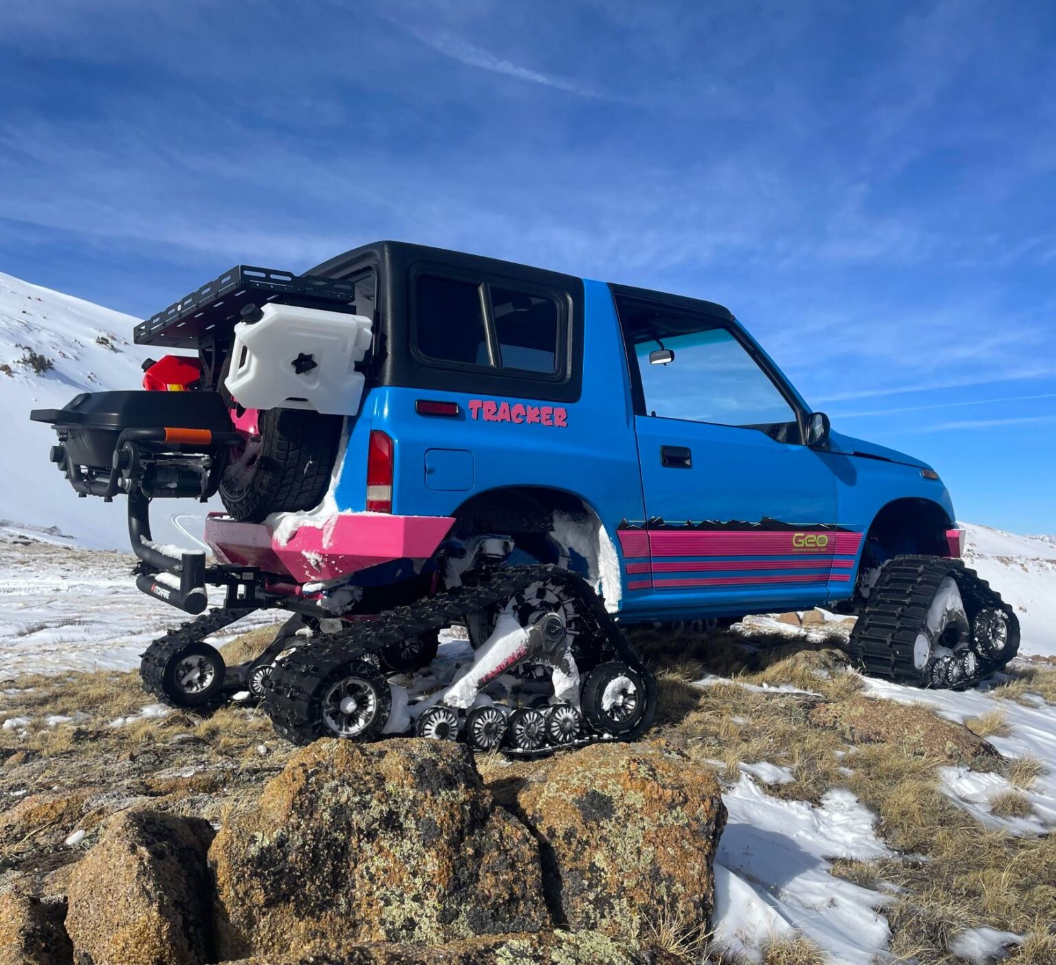 For Sale: A Retro 1993 Geo Tracker With A Camso Track System