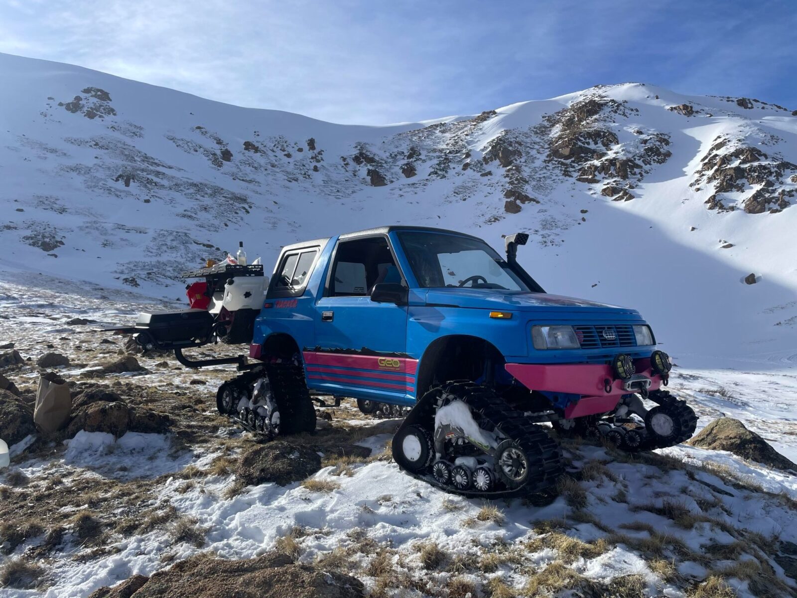 For Sale: A Retro 1993 Geo Tracker With A Camso Track System