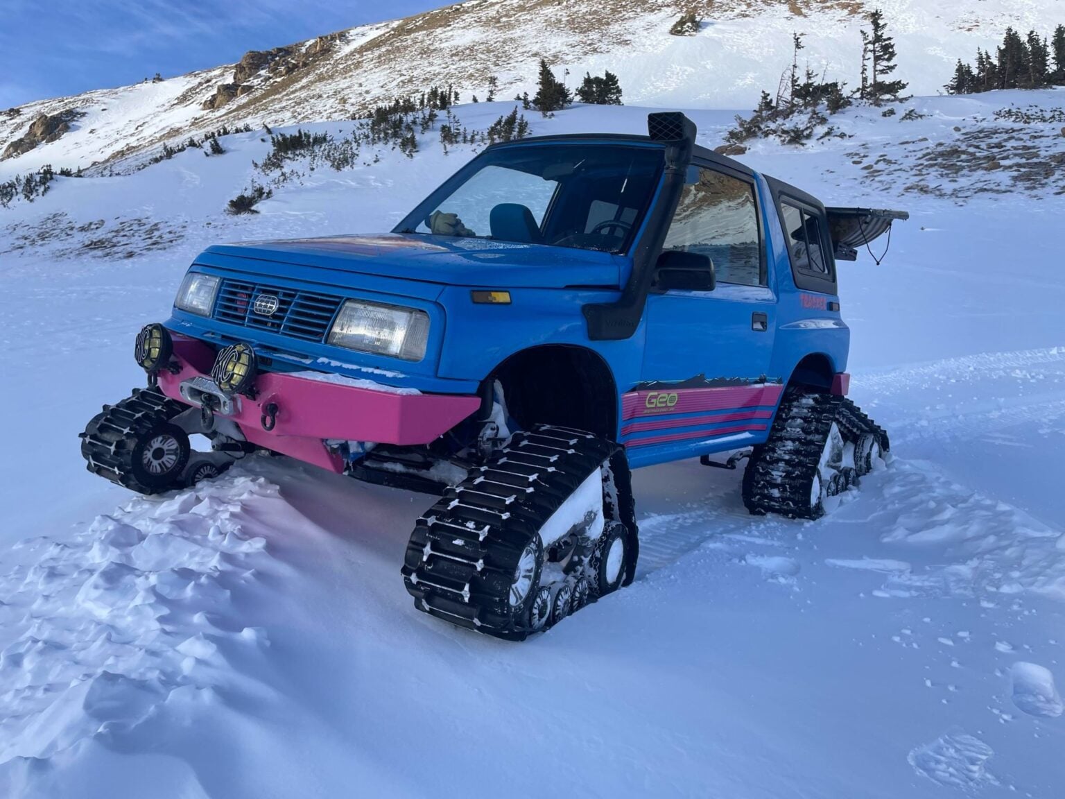 For Sale: A Retro 1993 Geo Tracker With A Camso Track System