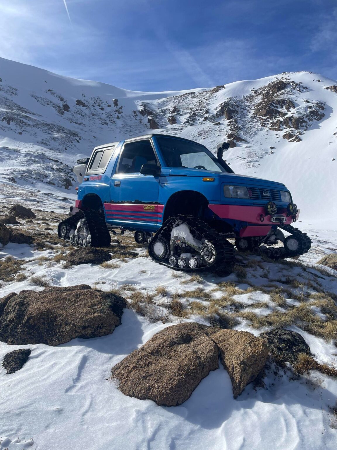 For Sale: A Retro 1993 Geo Tracker With A Camso Track System